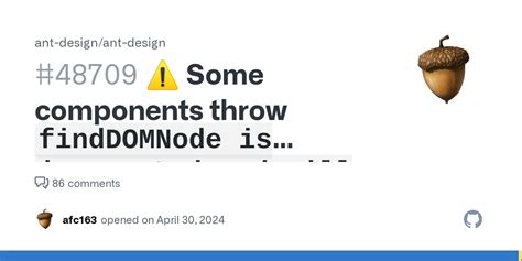 ⚠️ Some Components Throw `finddomnode Is Deprecated And Will Be Removed` In React 183 19