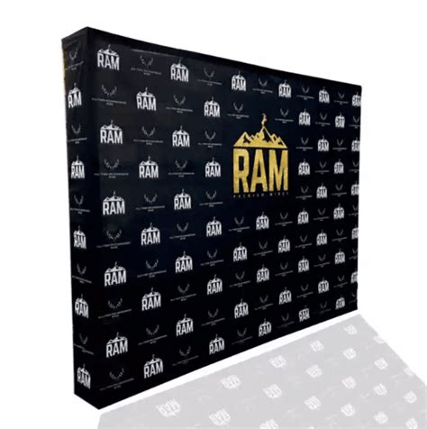 Step And Repeat Fabric Pop Up Straight Display Displayavenue