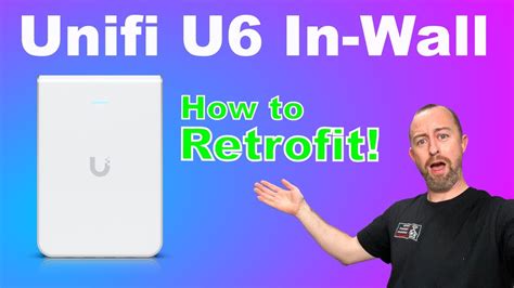 How To Install A Ubiquiti Unifi U6 In Wall Access Point Easy Retrofit Youtube