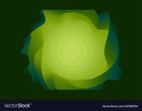 Green Paper Layers 3d Abstract Gradient Papercut Vector Image