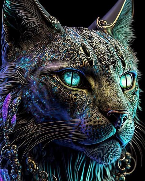 Abysmal Art On Instagram Luminescent Lynx 💙 ️ —————————— Follow Me Abysmalart For More