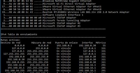 Comando Route Windows