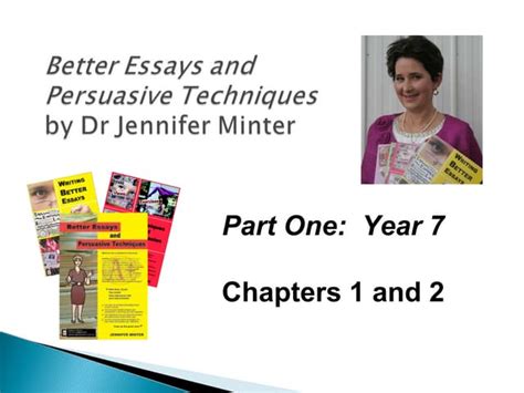 Better Essays And Techniques Part 1 Ppt