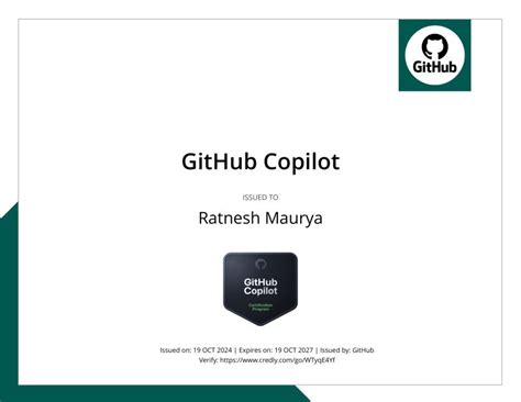 Ratnesh Maurya On Linkedin Github Copilot Certification Ai Coding