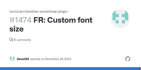 Fr Custom Font Size · Issue 1474 · Zsviczianobsidian Excalidraw Plugin · Github