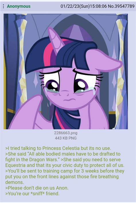Mlp Monday He Was Not In The Least Bit Scared To Be Mashed Into A Pulp R Newgreentexts