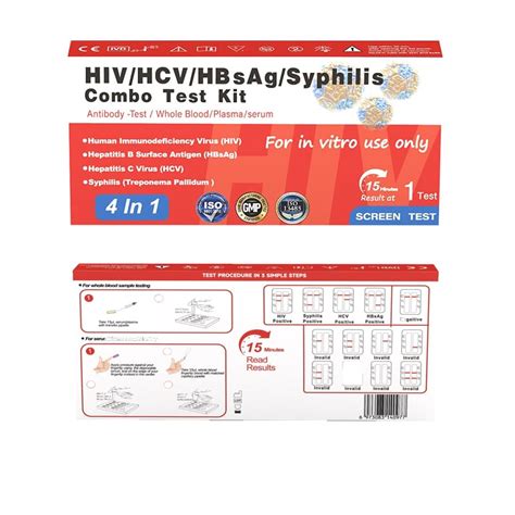 Hiv Test In Kuwait Hcv Hbsag Syphilis Std 4 In1 Test Kit