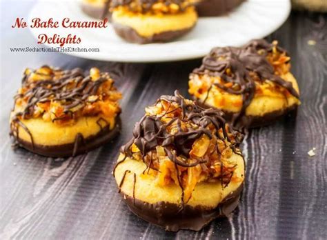 No Bake Caramel Delights Girl Scout Cookies Caramel Delites