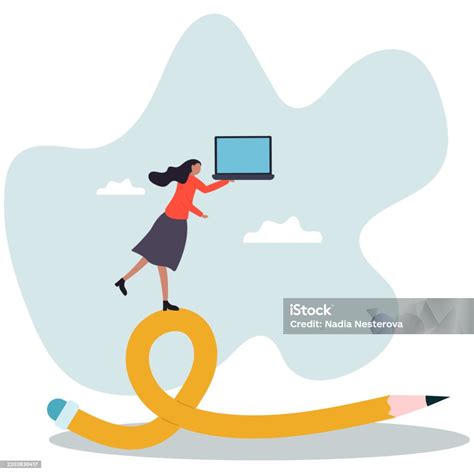 유연한 작업 언제 어디서나 원격 근무 생산성과 창의성을 위해 시간과 위치를 선택하는 직원 선택 Business Conceptflat 캐릭터 가상현실에 대한 스톡 벡터 아트