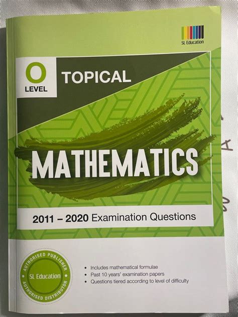 [asap] O Level Emath Topical Exam Questions 2011 2020 Hobbies And Toys Books And Magazines