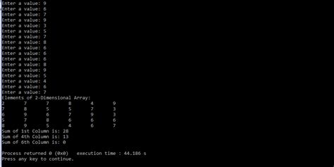 Why Does My Two Dimensional Array Print Out Incorrect Values