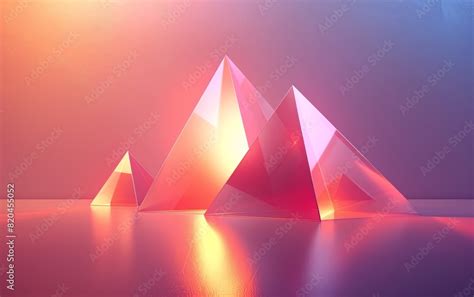 Triangular Prism Abstract Background A 3d Shape With Two Triangular Bases And Three Rectangular