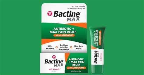 Bactine Max Antibiotic Pain Relieving Ointment Only 3xx Reg 9