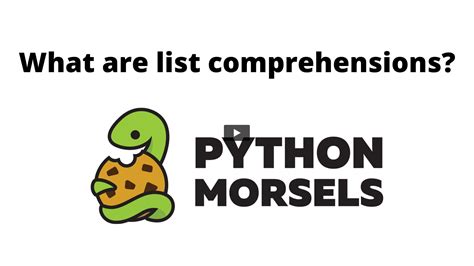list comprehensions in python python morsels