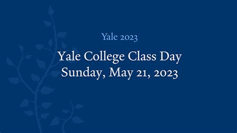 class day yale 2023