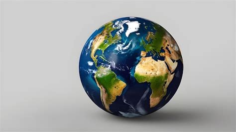 Recorte Del Planeta Tierra Globo De La Tierra Aislado Sobre Un Fondo