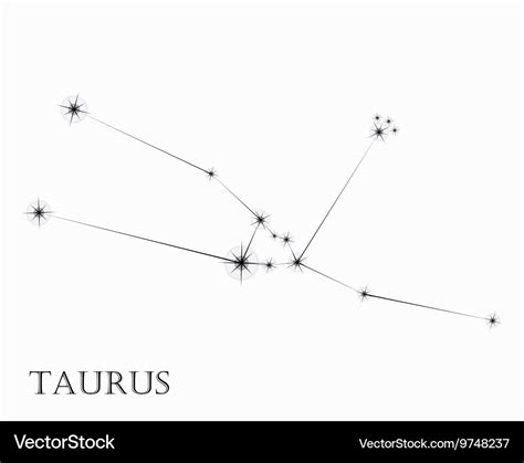 Taurus Zodiac Sign Royalty Free Vector Image Vectorstock