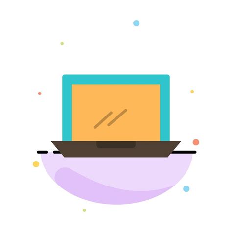 Computer Desktop Device Hardware Pc Abstract Flat Color Icon Template 18023699 Vector Art At