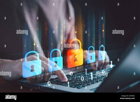 Cybersecurity Concept Identity Theft User Privacy Security And