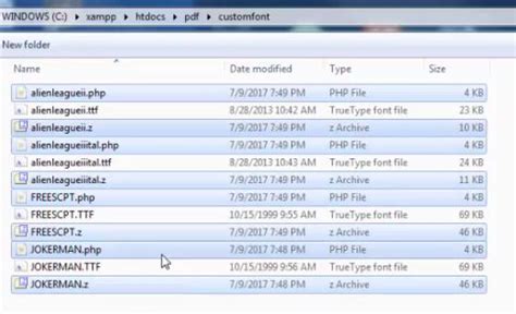 Create Add And Use Custom Font In Php Fpdf Library