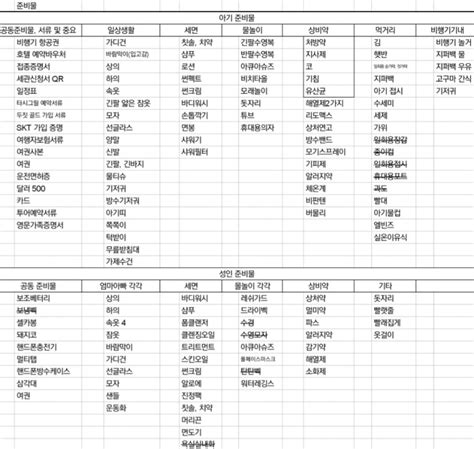 12 개월 돌아기 괌 여행 준비 3 괌 여행 준비물 공유 네이버 블로그