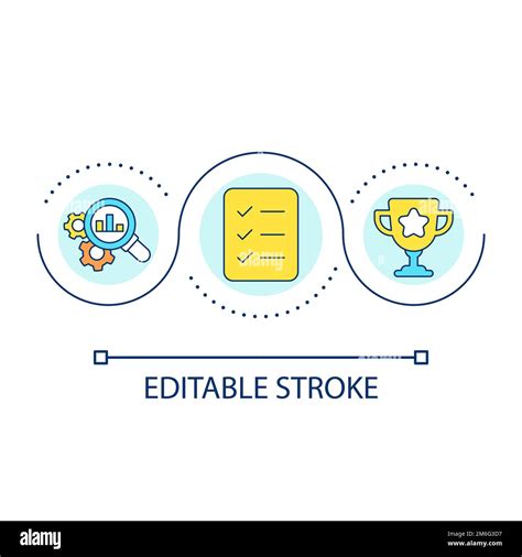 Business Tasks Planning Loop Concept Icon Stock Vector Image And Art Alamy