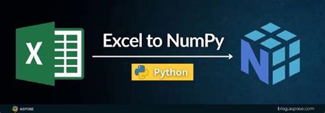 Convert Excel To Numpy With Asposecells For Python