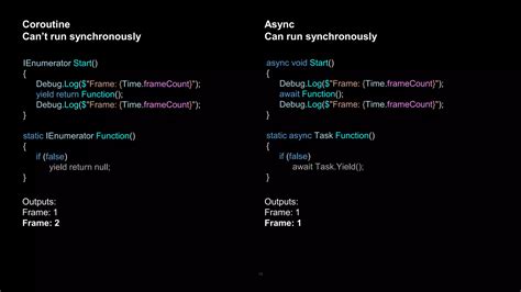 Best Practices Async Vs Coroutines Unite Copenhagen 2019 Pptx
