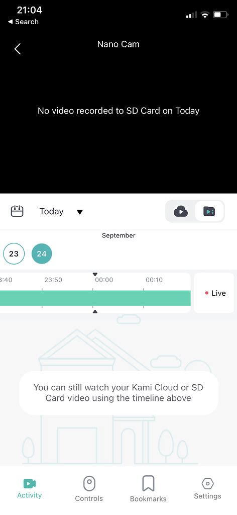 IOS App SD Card Playback Bug Unable To Play Most Recent Day Footage Community Support Kami