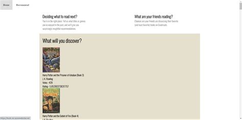 Github Meet2632 Book Recommendation System Its A Website That Recommends Books From Database
