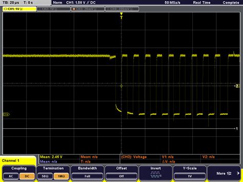 Low Level Voltage Is Changing On I C Bus When Starting Communication Electrical Engineering
