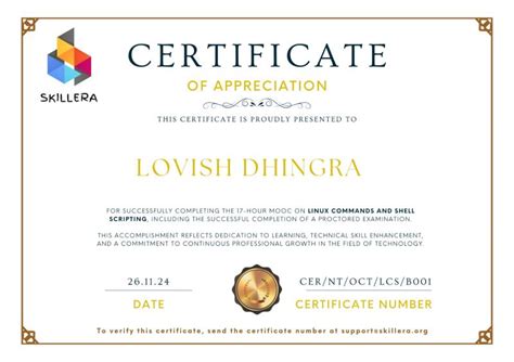 Lovish Dhingra On Linkedin Linux Shellscripting Professionalgrowth Certification