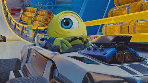 Mike Wazowski Gameplay The Factory Race Track Disney Speedstorm Hd