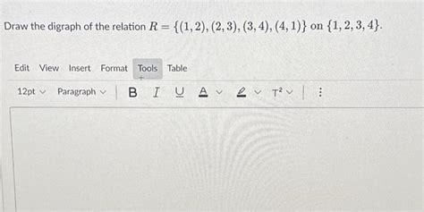 Solved Draw The Digraph Of The Relation