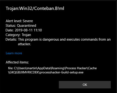 Windows 10 Reports Trojan In Process Hacker Fixed · Issue 454 · Winsidersssysteminformer