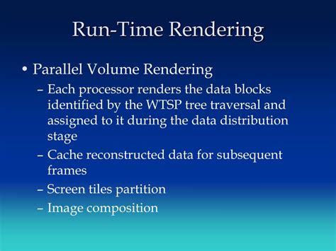 Ppt A Multiresolution Volume Rendering Framework For Large Scale Time Varying Data