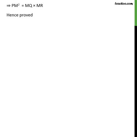 question 2 pqr is a triangle right angled at p and m is