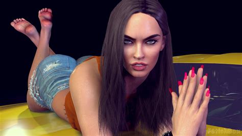 Rule 34 3d Ass Barefoot Cute Feet Female Female Only Fetishbox Foot Fetish Girl Megan Fox Oil