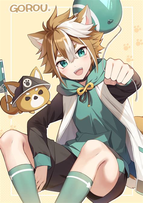 Gorou Genshin Impact Drawn By Iroiro W Danbooru