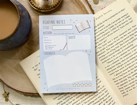 Book Notes A6 Notepad The Curious Cactus