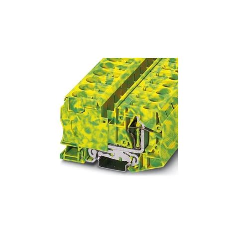 Ground Modular Terminal Block Spring Cage Connection No Of Connections Cross Section