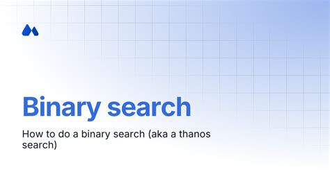 Binary Search Knowledgebase