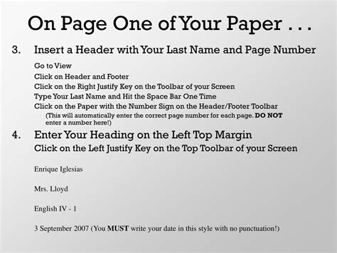 PPT MLA The Basics PowerPoint Presentation Free Download ID