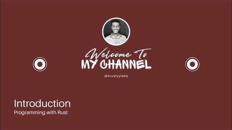 Programming With Rust Introduction YouTube