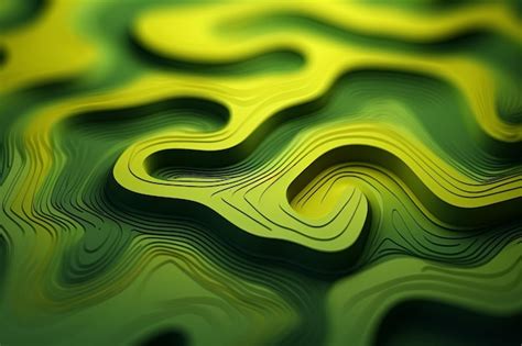 Abstract Science Topographic Map Background Premium Ai Generated Image