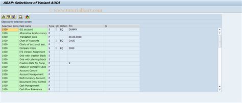 OBJ SAP Tcode C FI Year End G L Account List Transaction Code OBJ SAP Tcode C FI Year End G L Account List Transaction Code