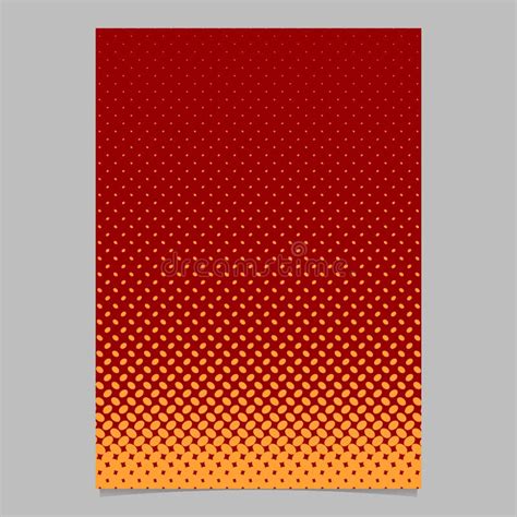 Halftone Ellipse Pattern Page Template Design Vector Brochure Background Stock Vector