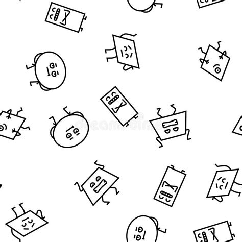 Geometric Shape Character Vector Seamless Pattern Stock Illustration Illustration Of Game Geometric Shape Character Vector Seamless Pattern Stock Illustration Illustration Of Game