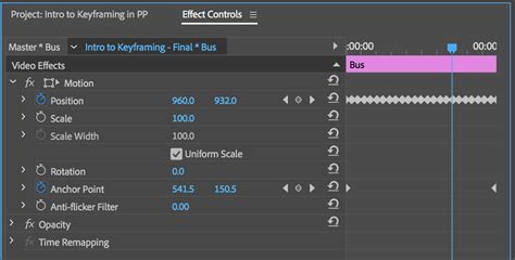 An Introduction To Using Keyframes In Premiere Pro Film Editing Pro