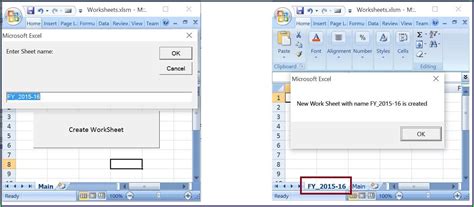sheet name excel vba